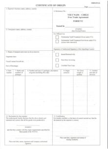 CO FORM VC - NHỮNG LƯU Ý VỀ CHỨNG NHẬN XUẤT XỨ MẪU VC - Smartlink