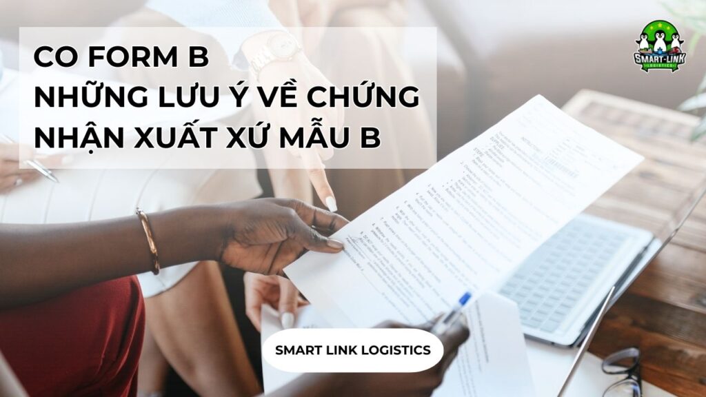 CO FORM B - NHỮNG LƯU Ý VỀ CHỨNG NHẬN XUẤT XỨ MẪU B - Smartlink