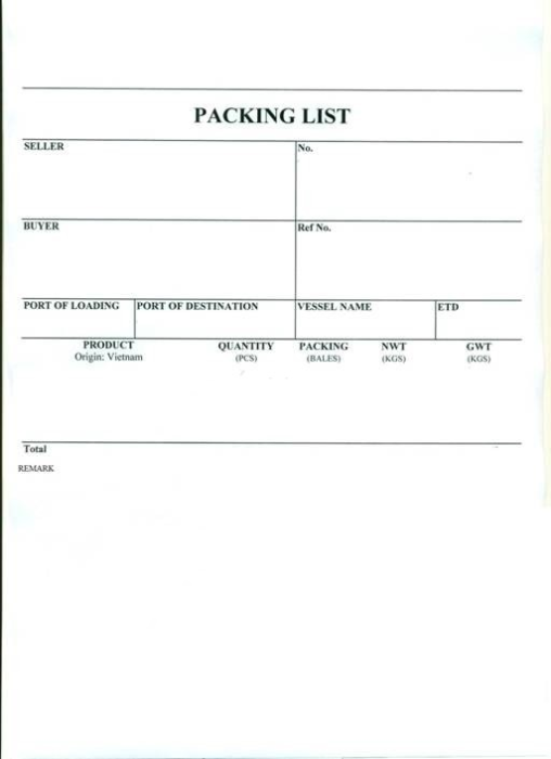 PACKING LIST VÀ DETAILED PACKING LIST TRONG XUẤT NHẬP KHẨU - Smartlink