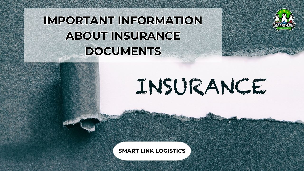 IMPORTANT INFORMATION ABOUT INSURANCE DOCUMENTS - Smartlink